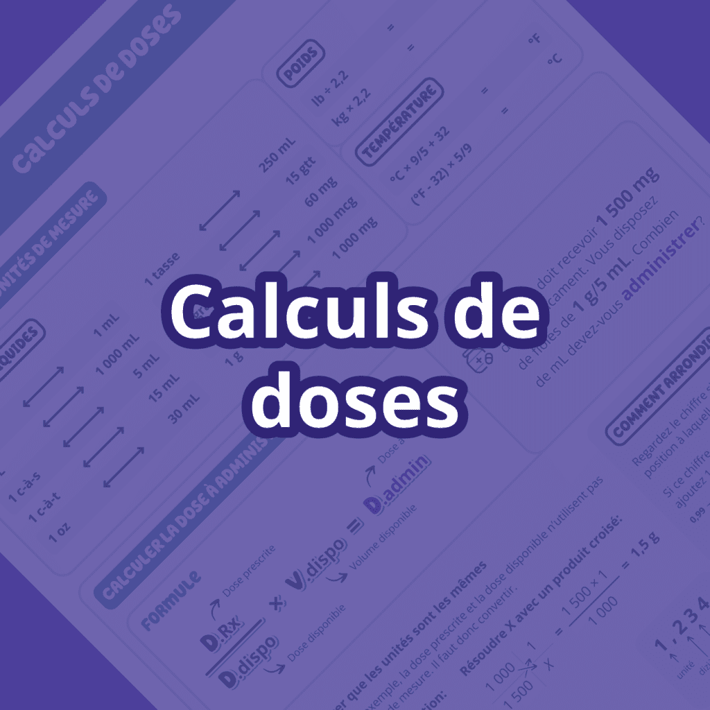Calculateur de débit de perfusion • Inf. de poche
