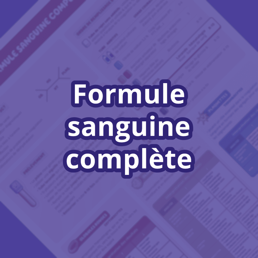 Formule sanguine complète en soins infirmiers • Inf. de poche